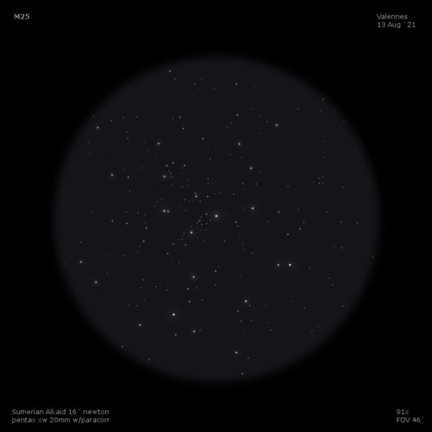 Slideshow with sketches of all Messier objects - Deepskysketch