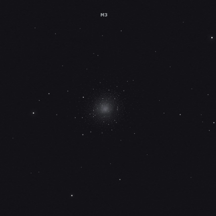 Comparing Messier's globular clusters - Deepskysketch