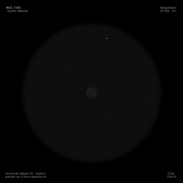 open cluster sketches (non Messier) - Deepskysketch