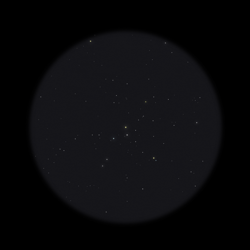 open cluster sketches (non Messier) - Deepskysketch